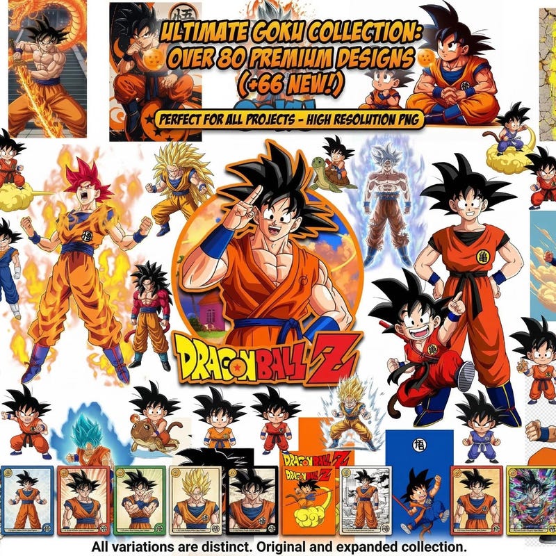 Calcomanía goku - Etsy México