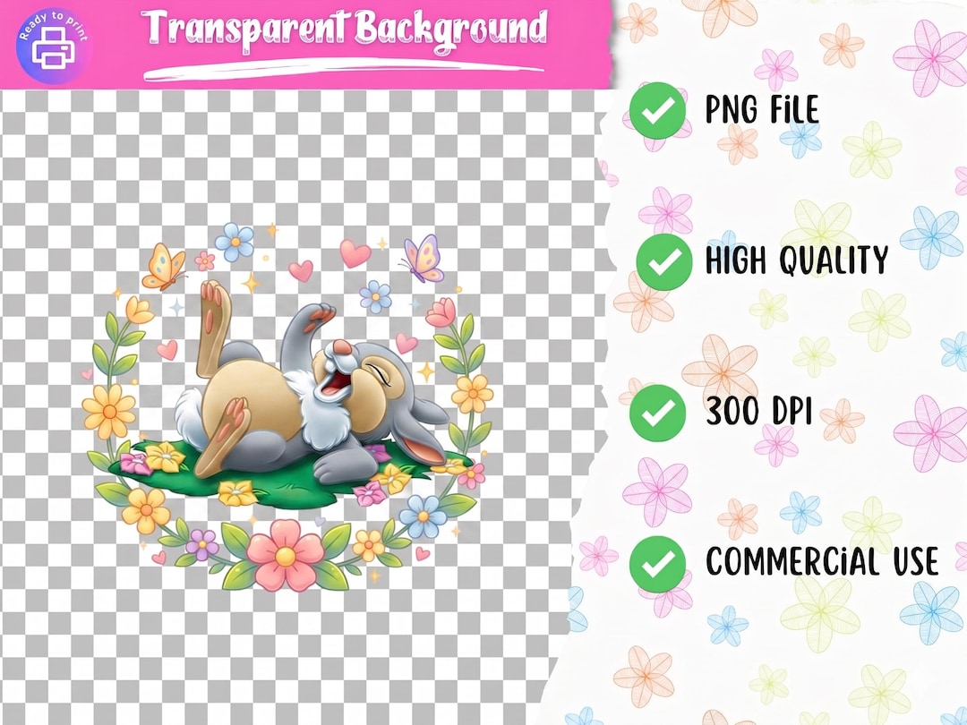 Woodland Bunny Rabbit Clipart 14 Png| Floral Wreath Illustration ...