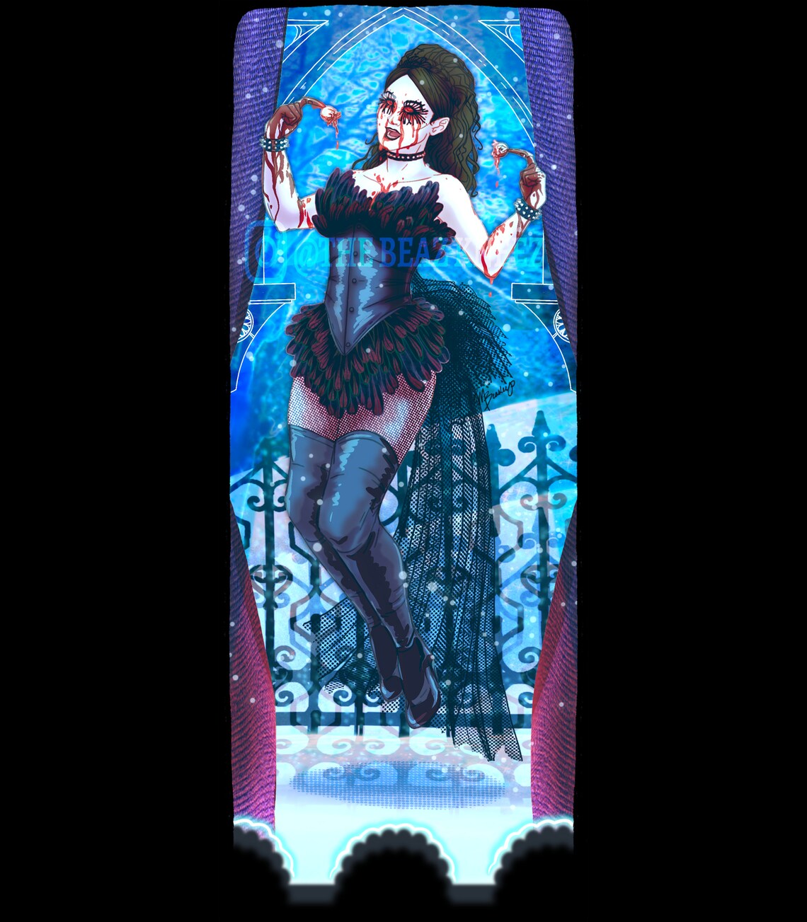 Mag Repo Genetic Spooky Movie Scary Woman Icon Dark Creepy Goth Punk ...