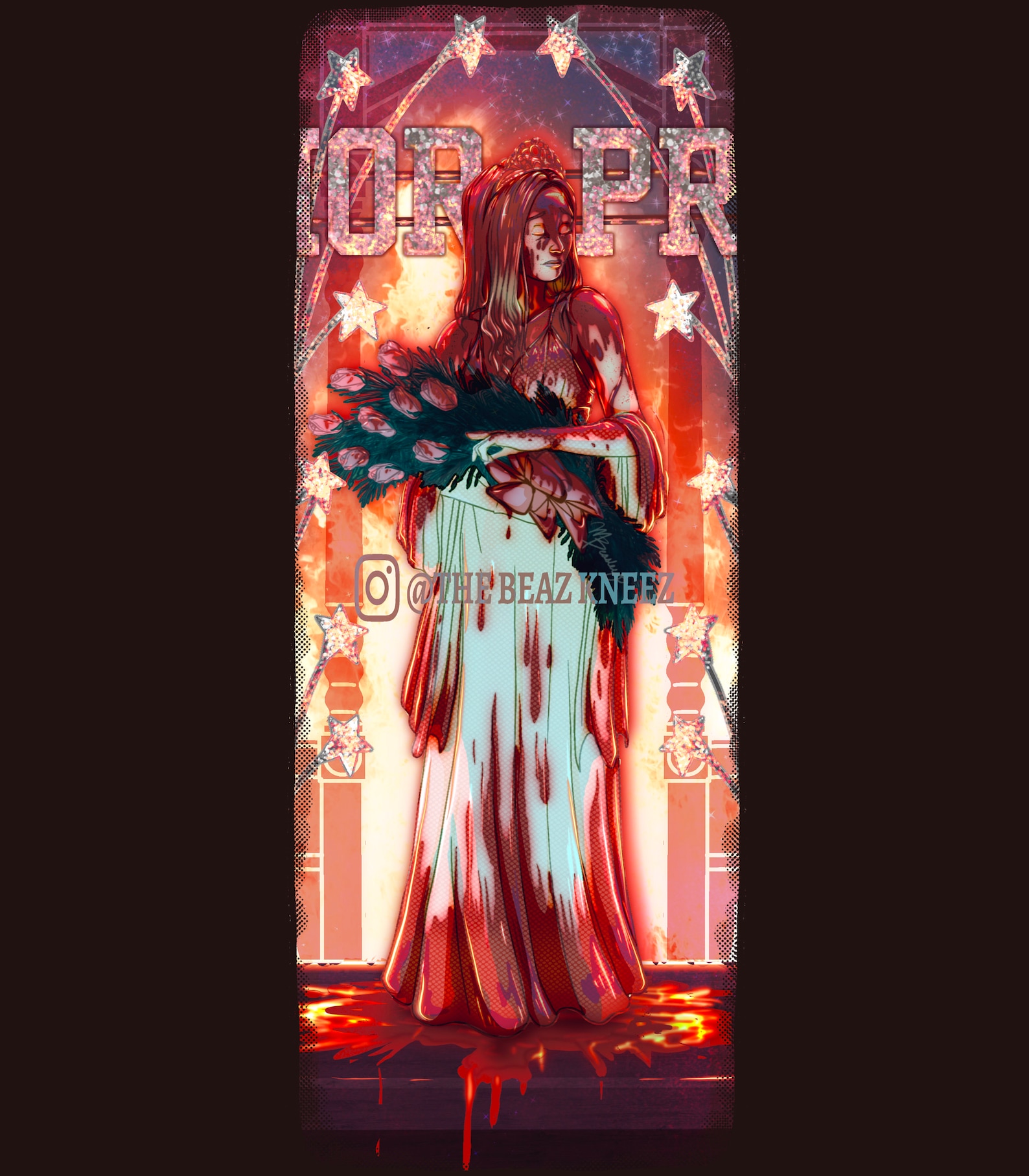 Carrie Horror Halloween Spooky Movie Scary Woman Icon Dark Creepy Goth ...