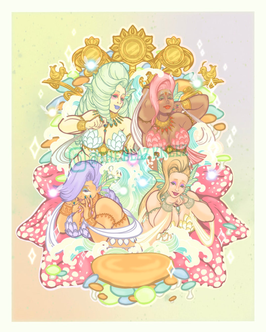 The Great Fairies Cotera Kaysa Mija Tera Legend of Zelda BOTW TOTK Link ...