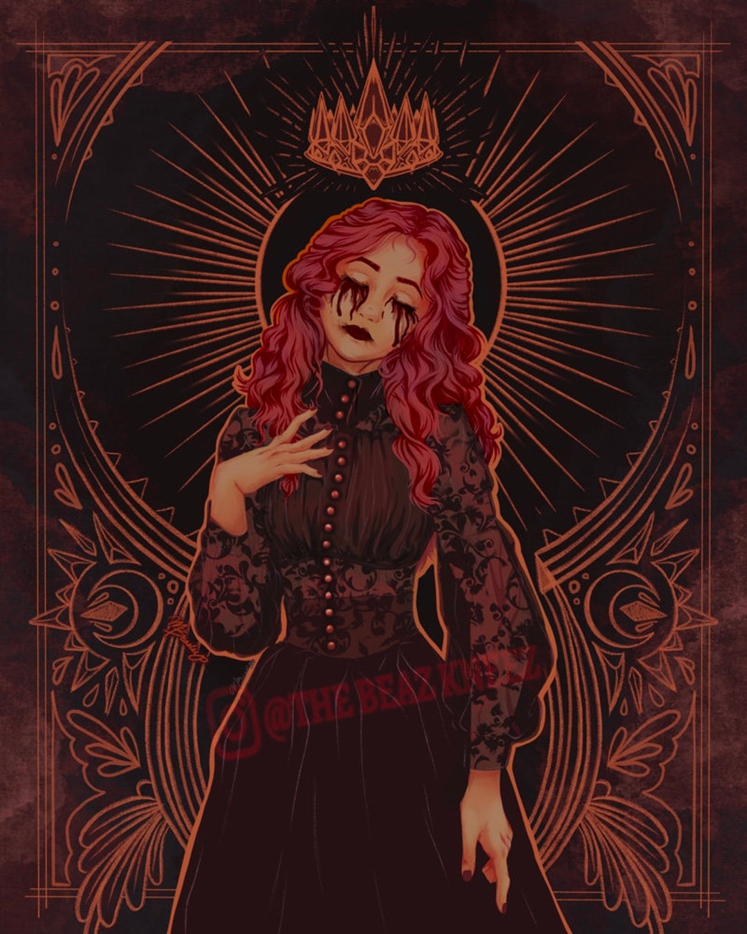 Crown of Burden Spooky Nouveau Dark Haunting Witch Witchcraft Gothic ...