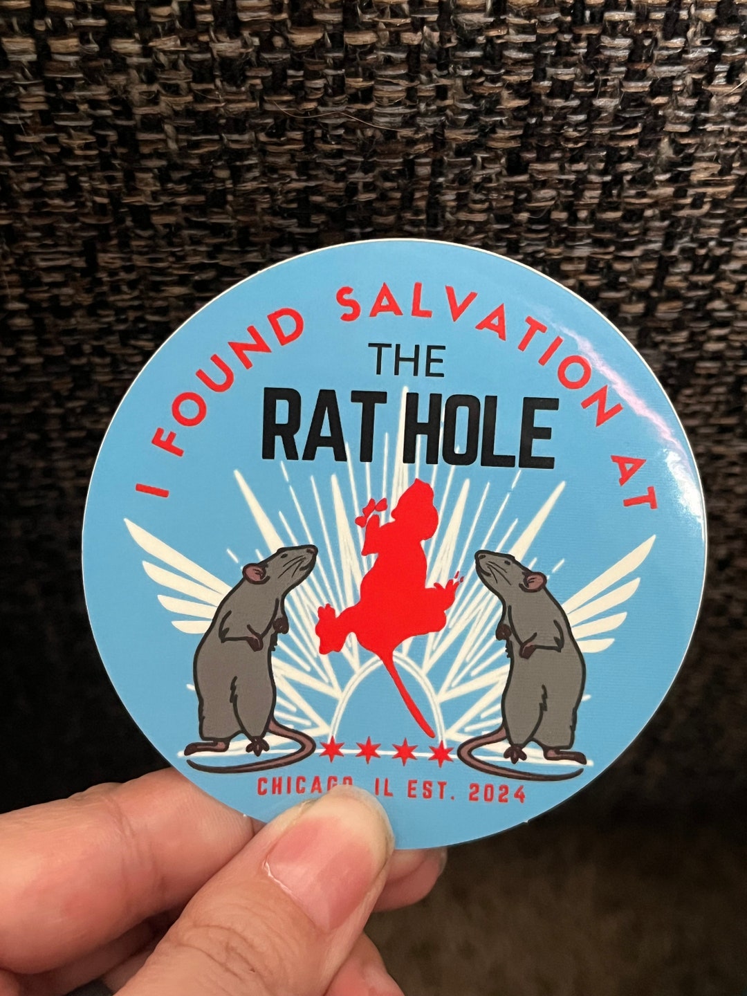 The Rat Hole Chicago Illinois Ratology Salvation Sticker Rodent ...