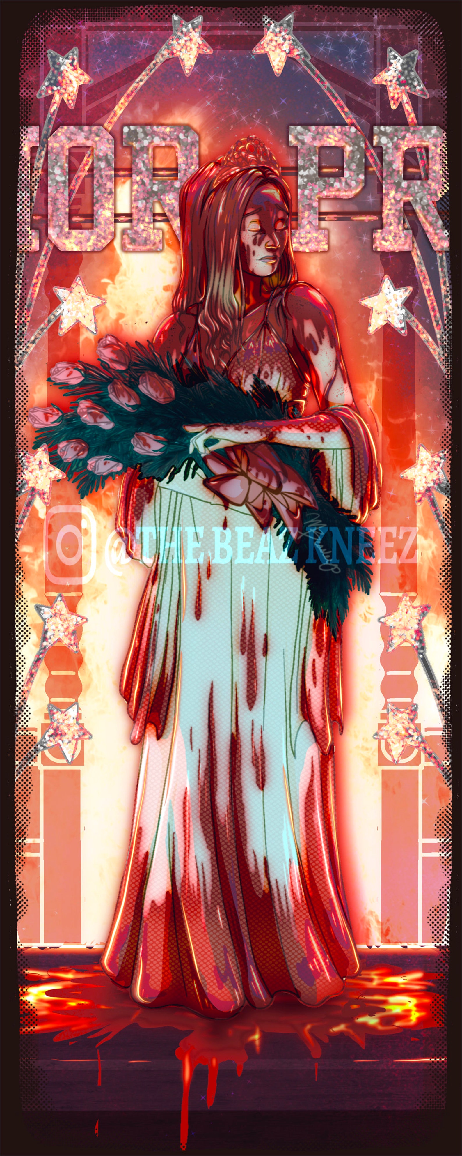 Carrie Horror Halloween Spooky Movie Scary Woman Icon Dark Creepy Goth ...