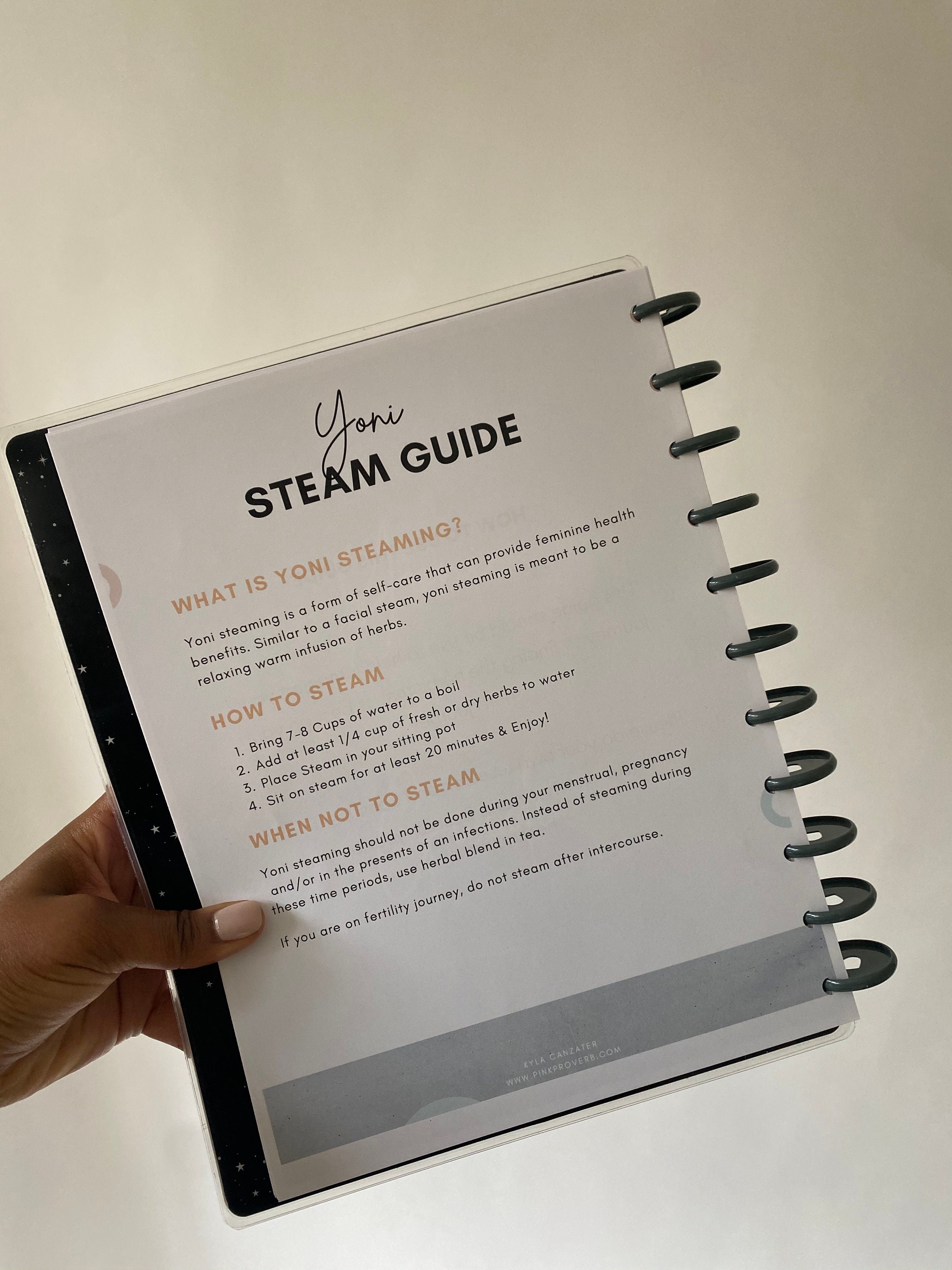 Yoni Steam Herb Guide & Self Care Yoni Journal (digital) - Etsy