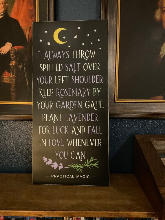 Practical Magic Quote Halloween Wood Sign - Etsy
