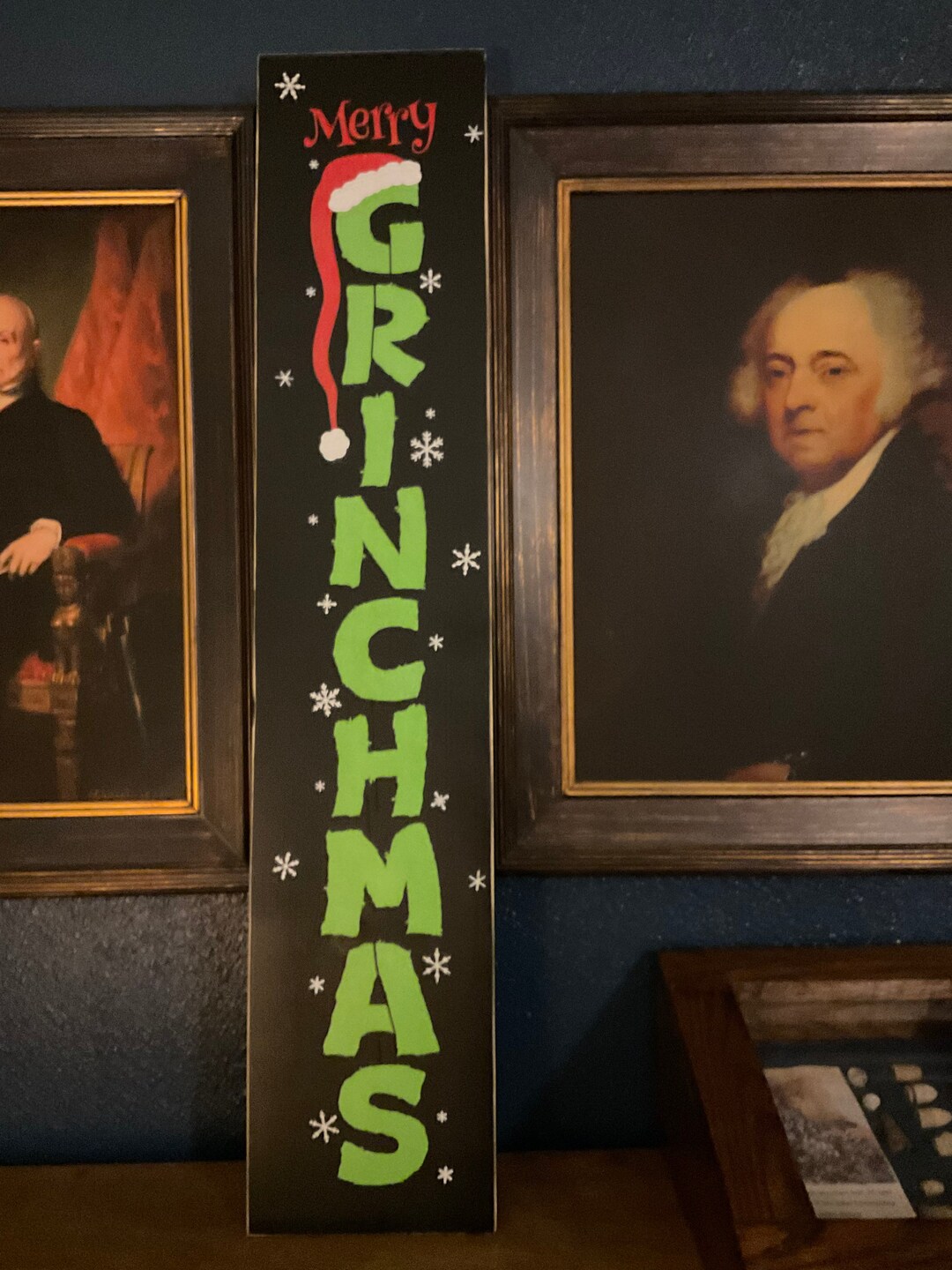 The Grinch Christmas(merry Grinchmas) Wood Sign Decor - Etsy