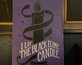 Black Lit Sign - Etsy