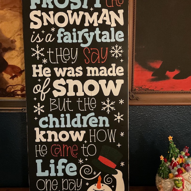 Snowman Signs - Etsy