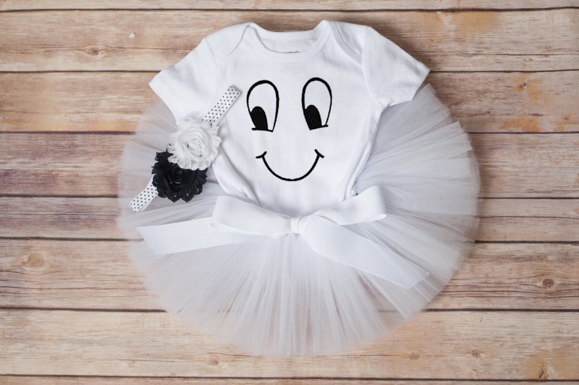 Ghost Tutu Costume for Girls 'breanna' Halloween Outfit - Baby, Toddler ...