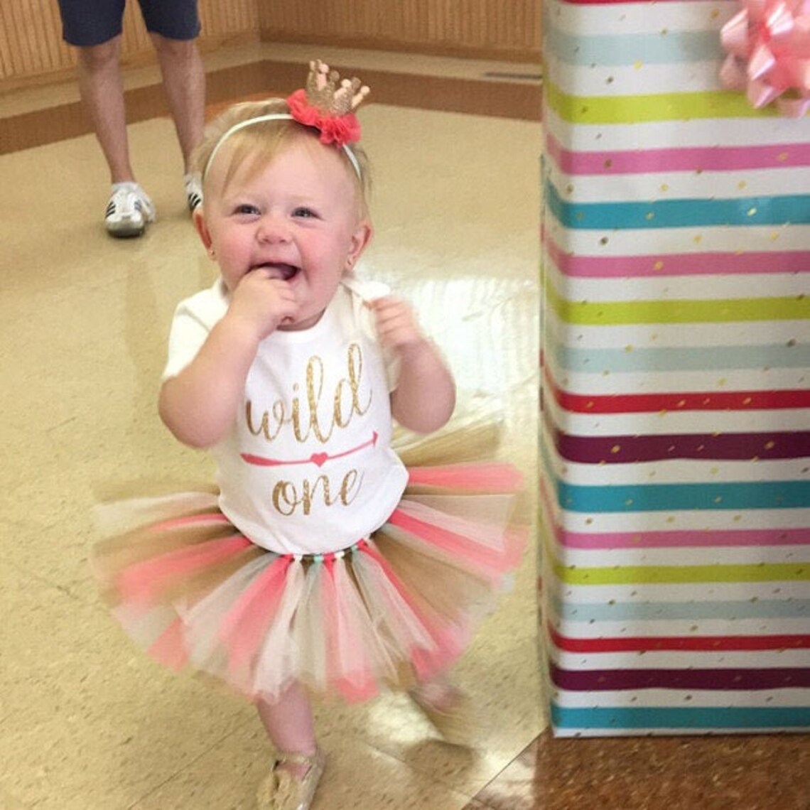 Wild One Birthday Girl Outfit 'siera Gold' Wild One | Etsy