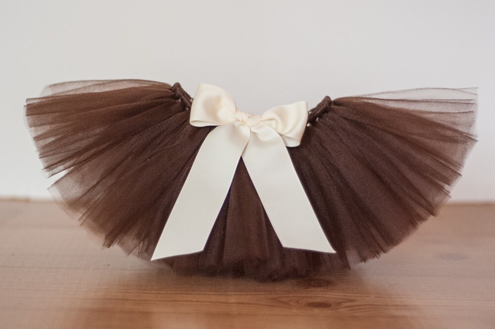 Brown tutu Willow Newborn girls tutu skirt baby | Etsy