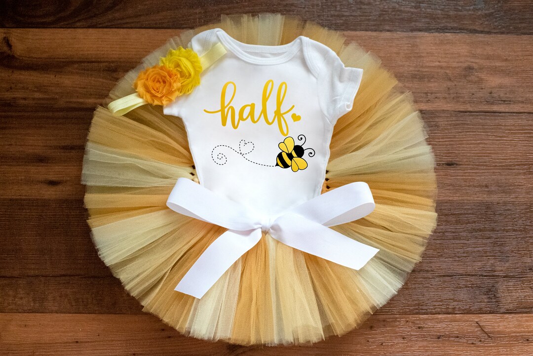 Half Bee Day Birthday Outfit Girl 'sunny' Sweet as Can Bee Half ...