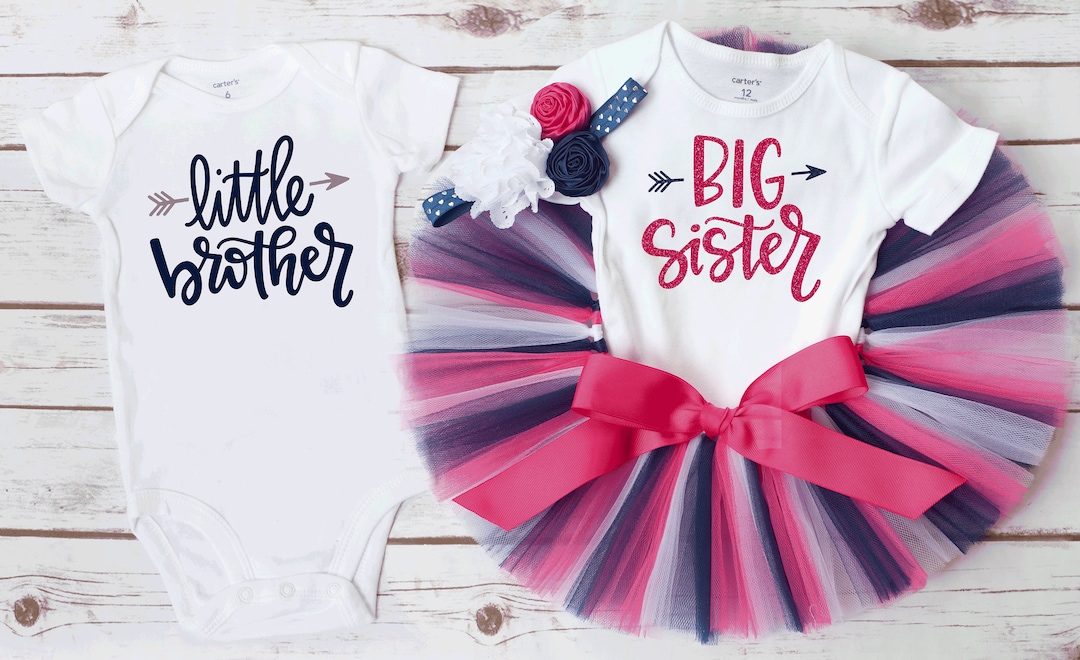 Big Sister Little Brother Outfits 'avery' Newborn Sibling Outfit, Boy ...