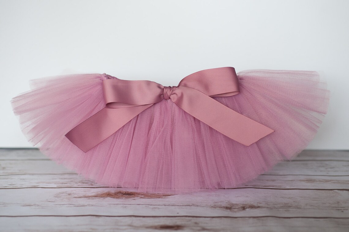 Rosy mauve tutu Rose rose rose tutu Nouveau-né tutu bébé - Etsy France
