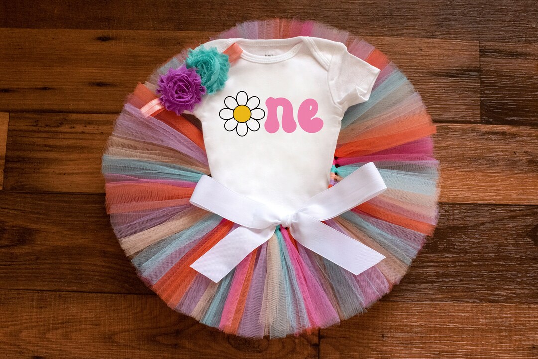 One Groovy Baby Daisy First Birthday Outfit Girl 'daisy' Flower Power ...