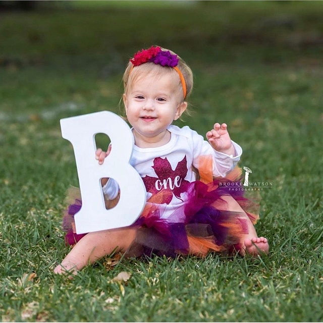 Fall First Birthday Outfit Girl 'autumn' October, November Cake Smash ...