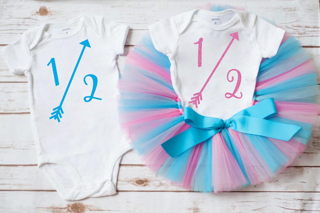 Boy and Girl Twins Half Birthday Matching Outfits 'prince and Princess ...
