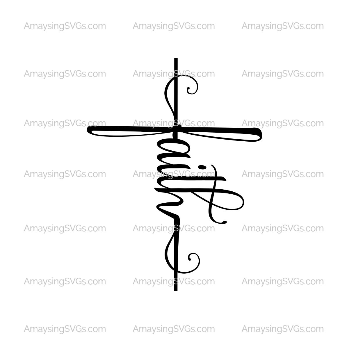 Faith Cross Svg Jesus Cross Svg Christian Svg Jesus Svg Faith Etsy
