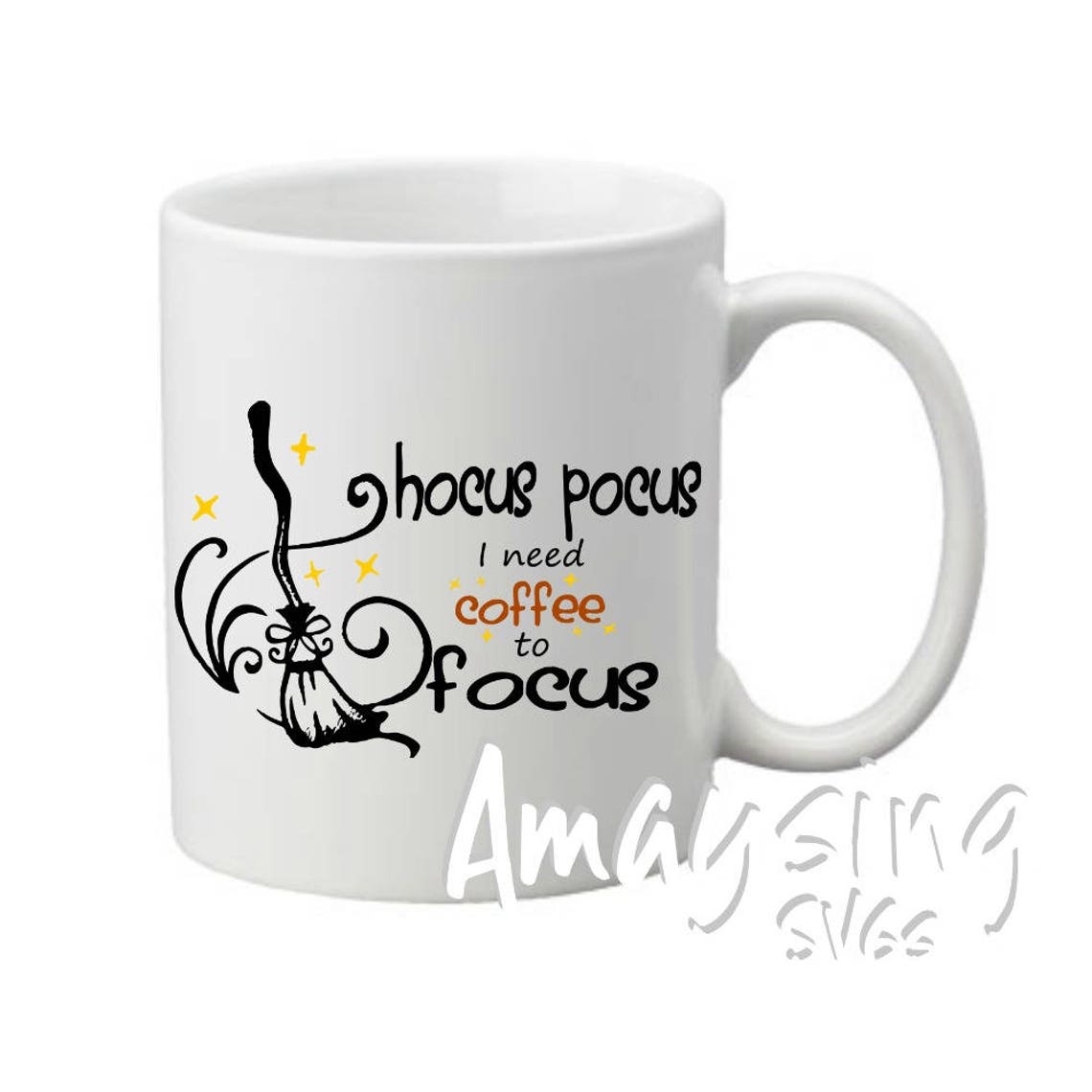 SVG Hocus Pocus I Need Coffee to Focus Coffee Svg - Etsy