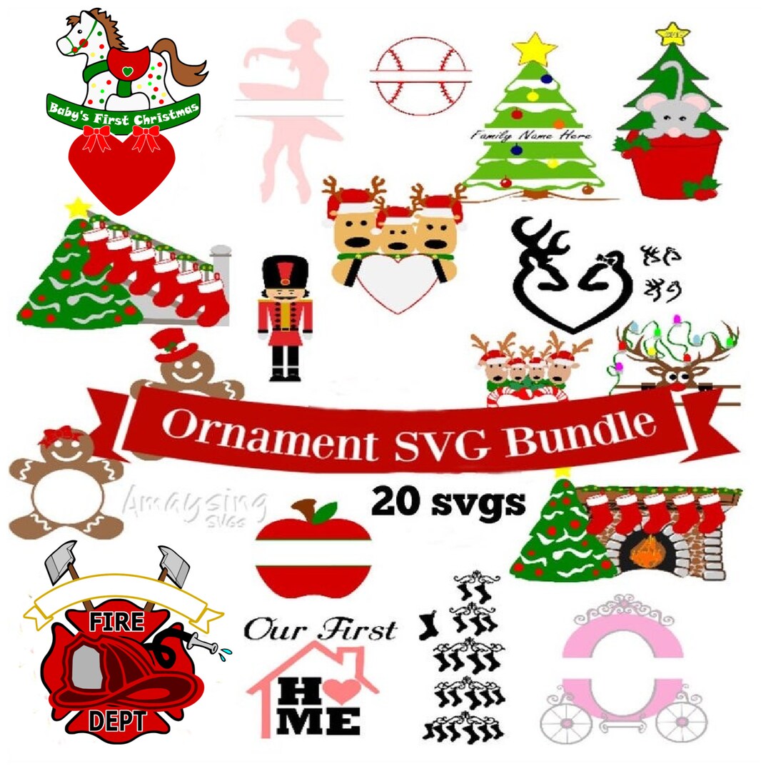 SVG - Ornament SVG Bundle - Christmas Ornament Svg - Christmas Svg ...