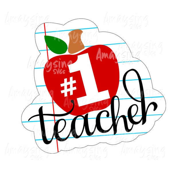 Number One Teacher - Etsy