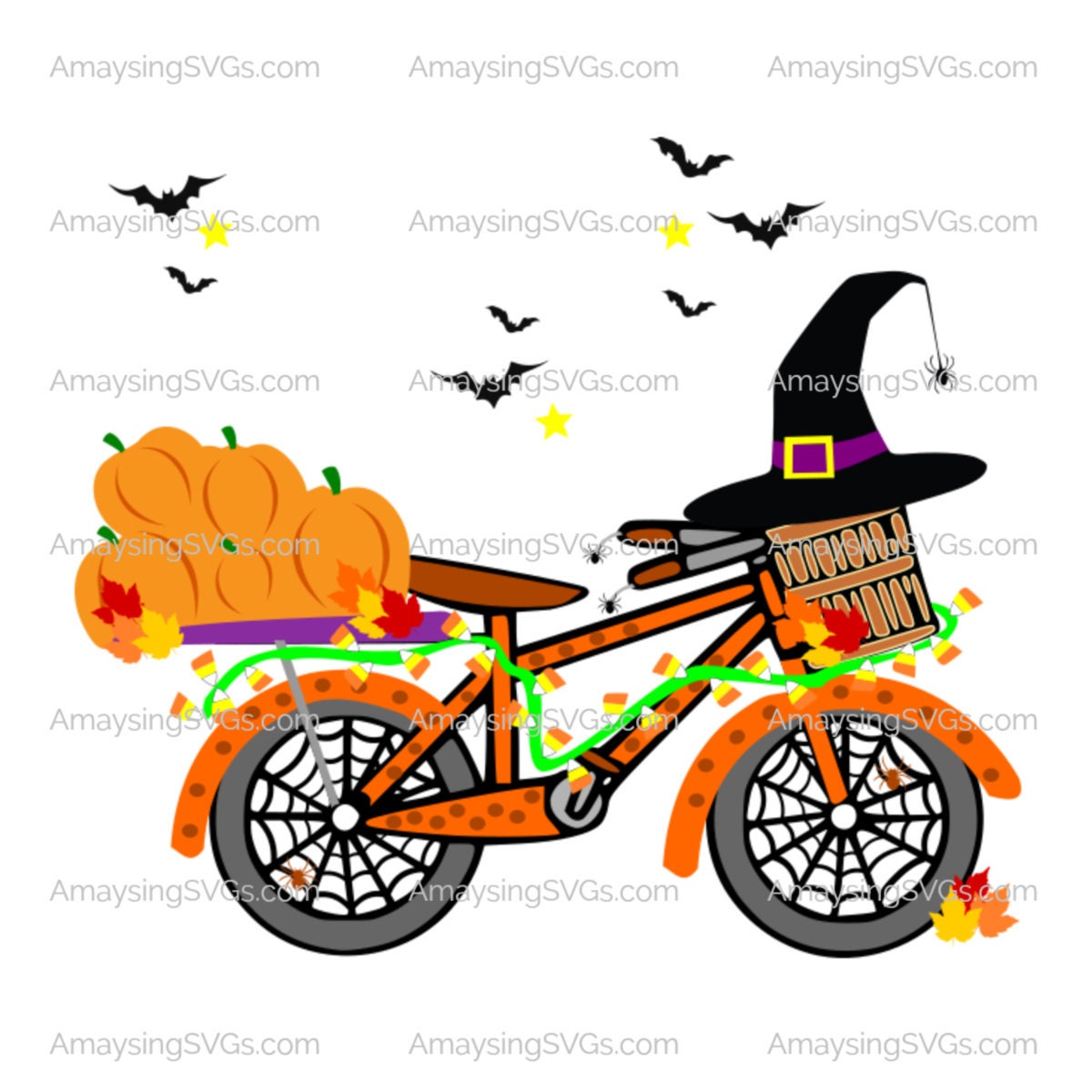 Halloween Bike svg Halloween svg Witch bike svg Fall svg Fall | Etsy