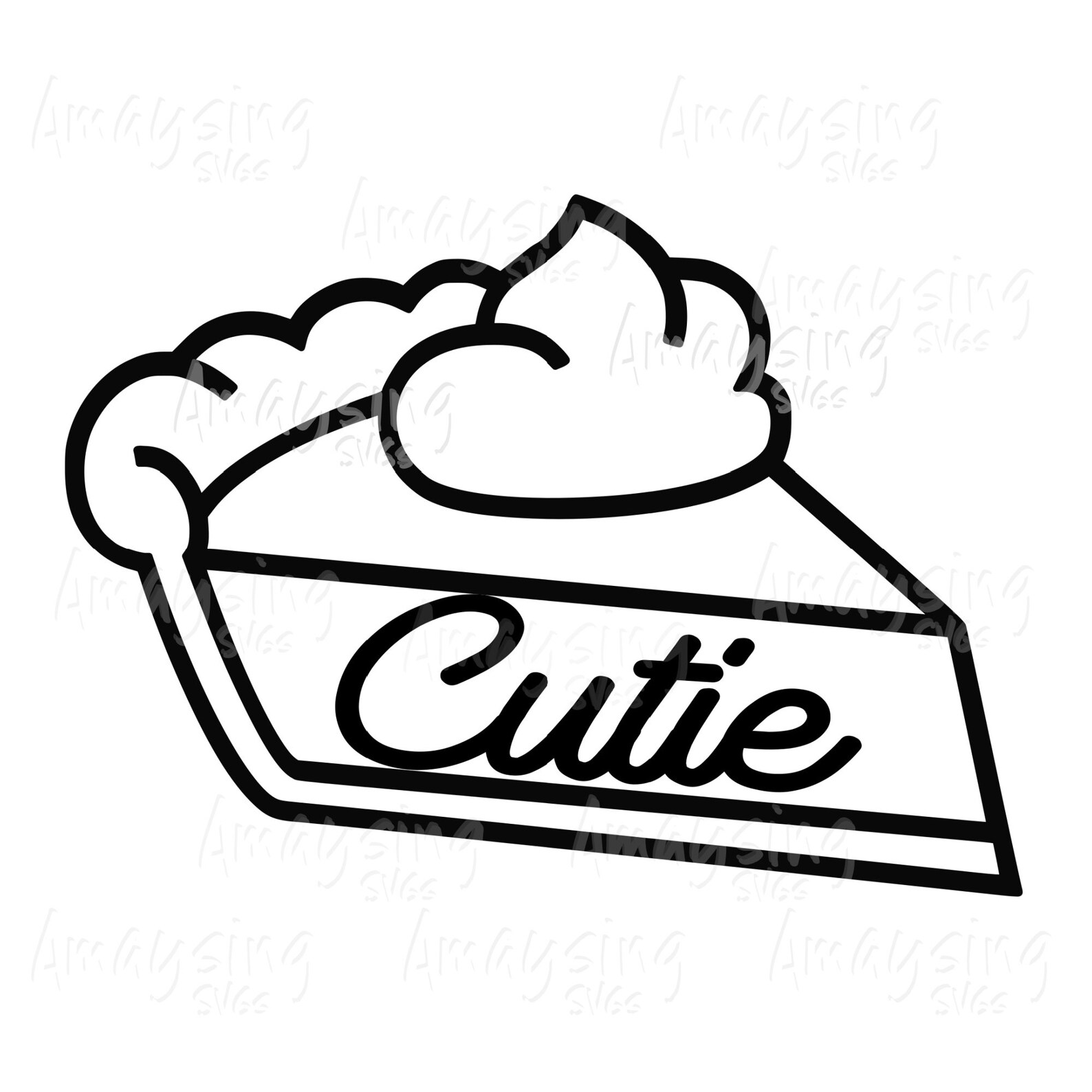 Cutie Pie Svg Pie Svg Thanksgiving Svg - Etsy