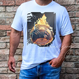 HD Flaming Game Controller PNG 300DPI - Ideal for Sublimation Prints ...