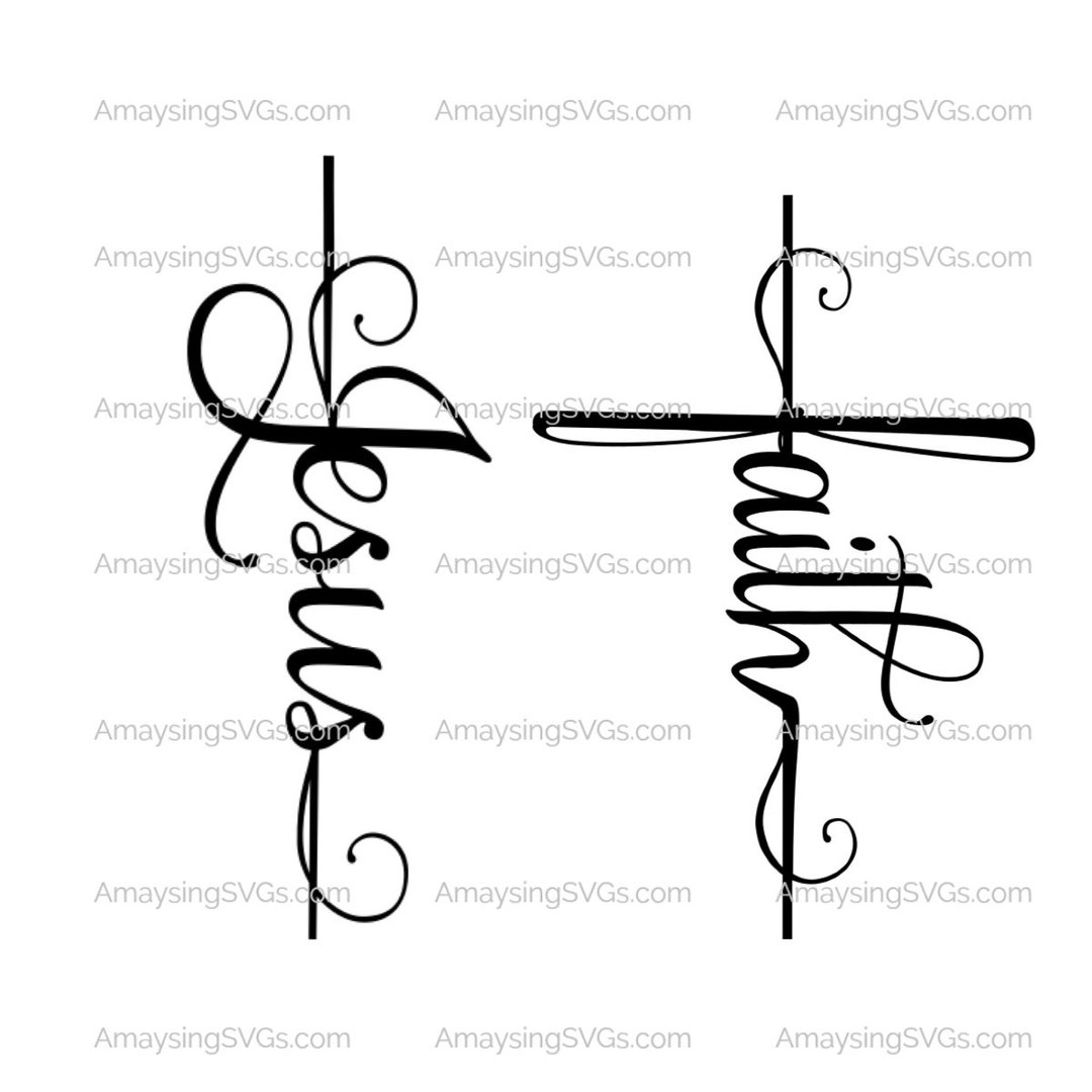Croix de la foi svg Croix de Jésus svg Christian svg Jésus svg foi svg ...