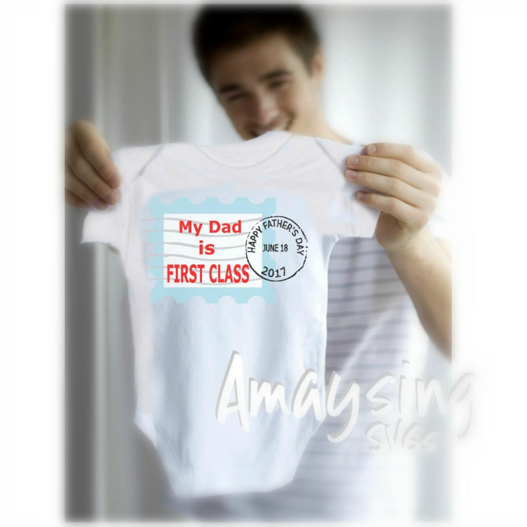 SVG Cutting Files My Dad is First Class Fathers Day SVG | Etsy