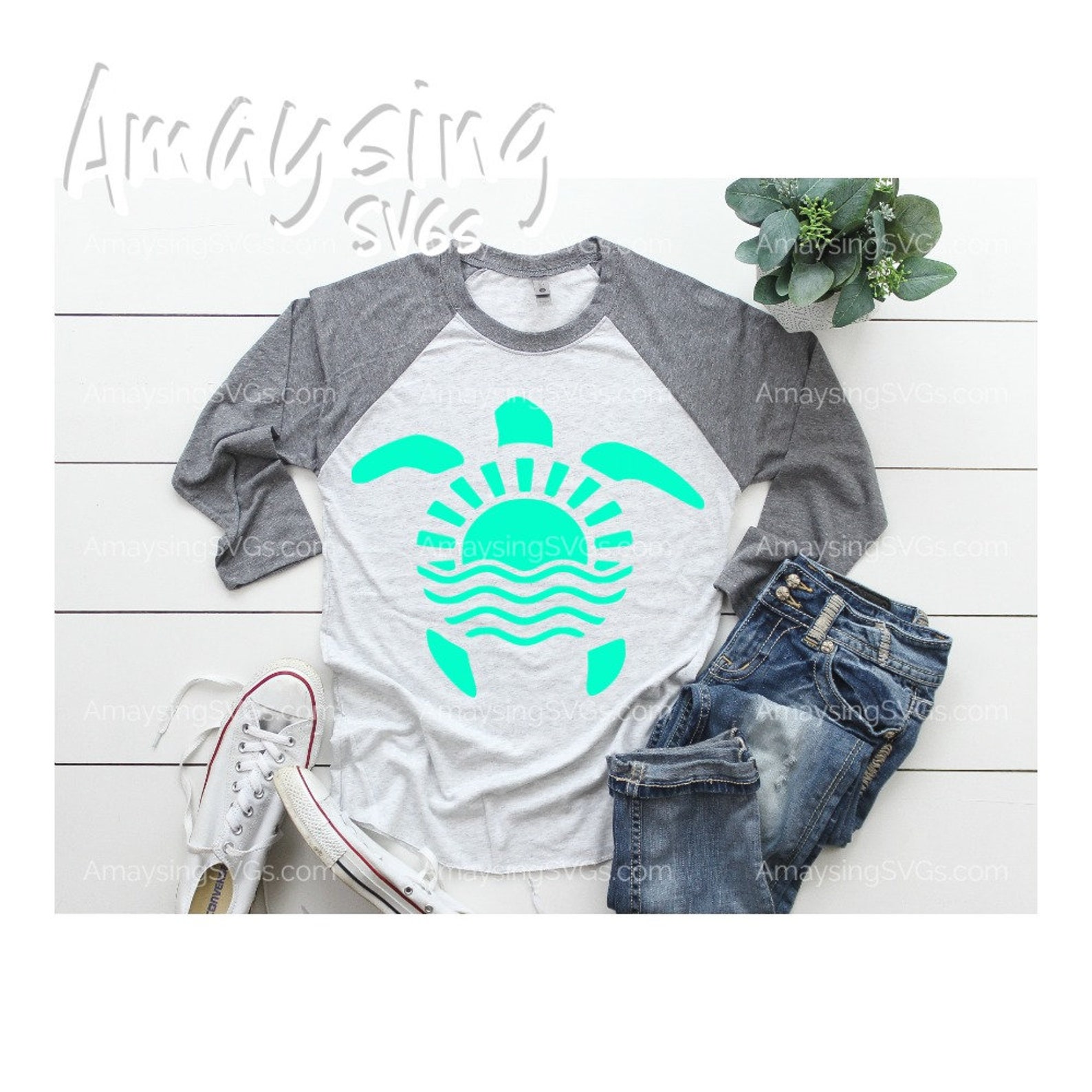 SVG Sea Turtle Svg Sun Svg Wave Svg Summer Turtle Svg Sea Wave - Etsy ...
