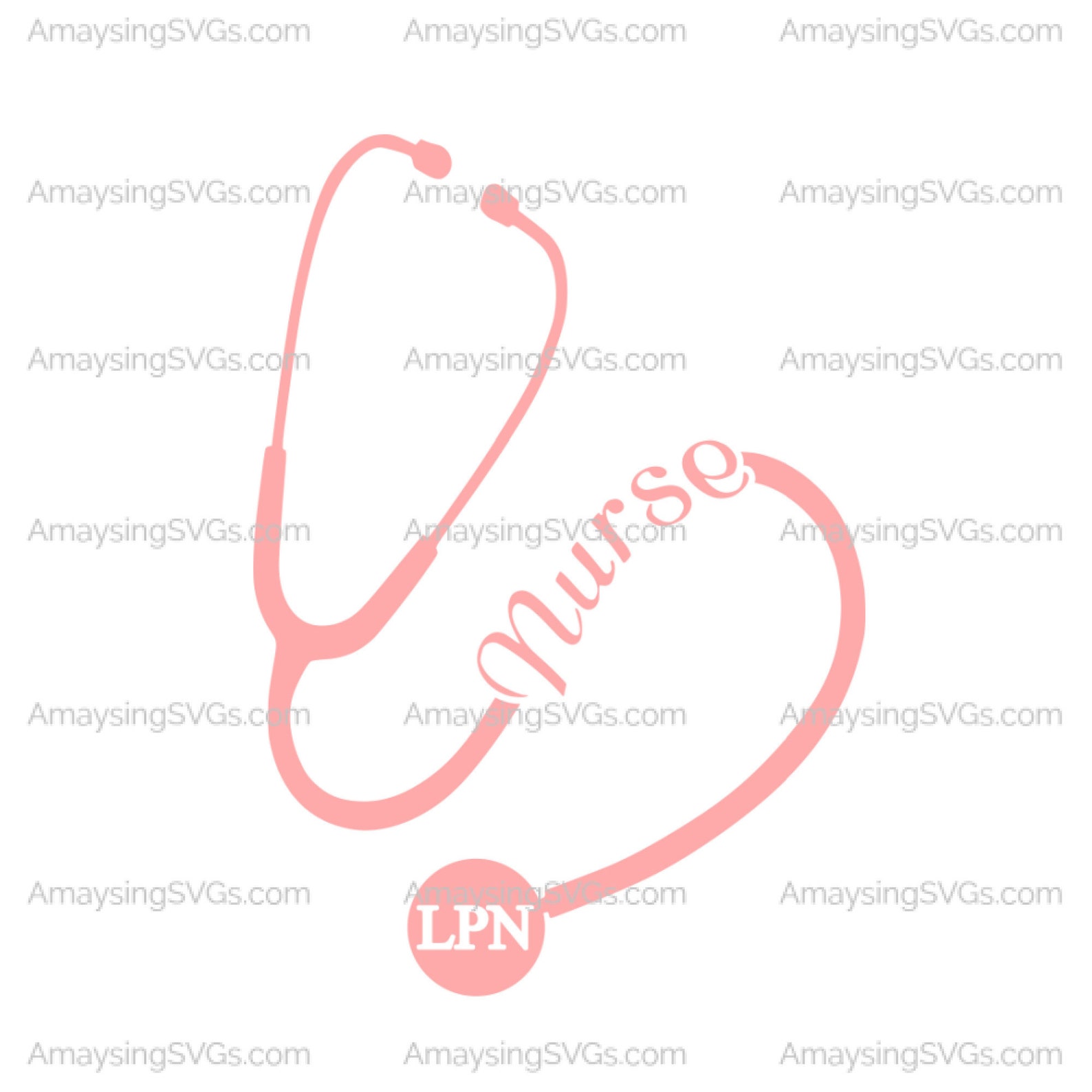 Nurse Stethoscope SVG Bundle RN Svg LPN Svg Lvn Svg Bsn - Etsy