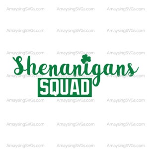 Shenanigans Squad SVG: St Patricks Day, Bridal Party T-shirt (digital ...