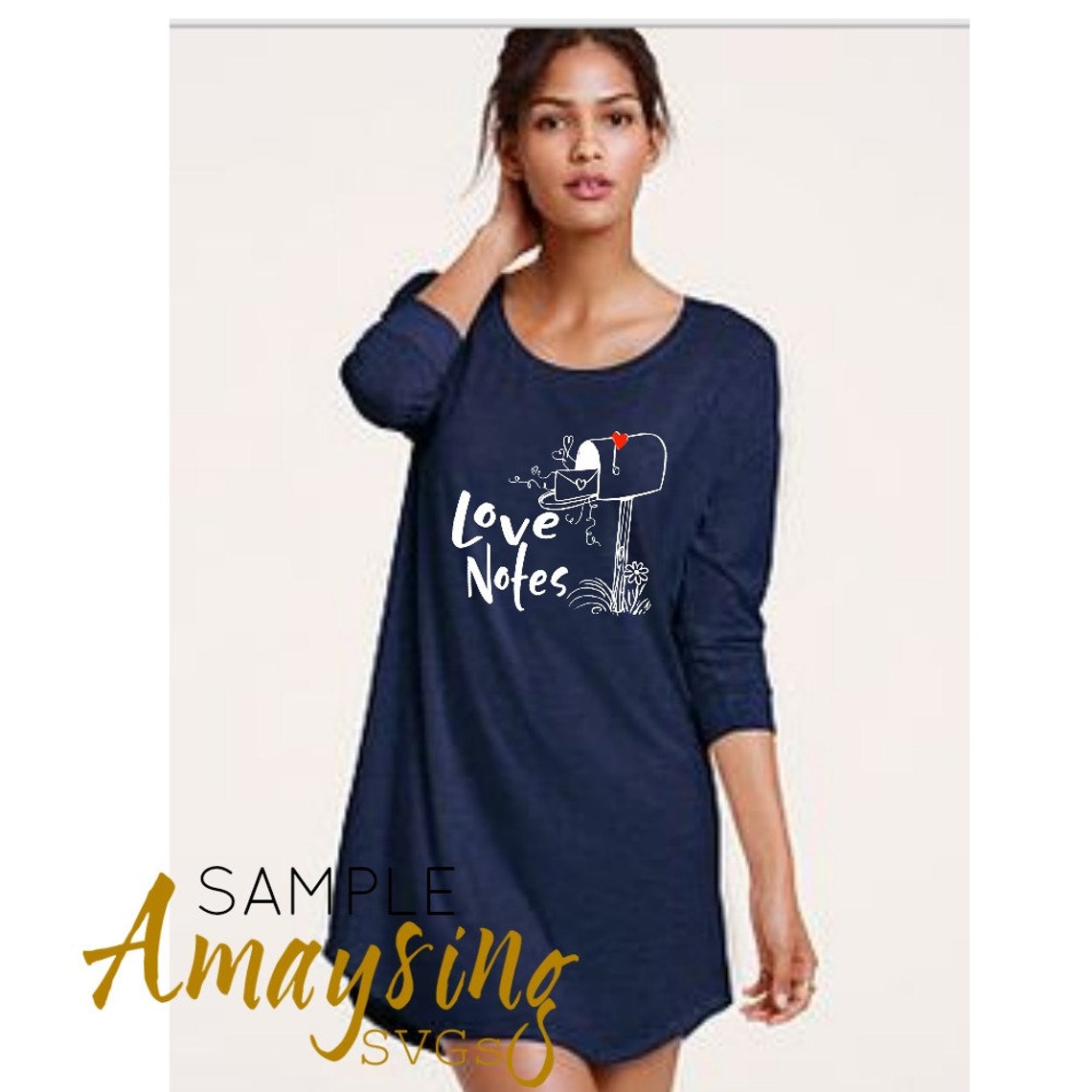 SVG Love Notes DXF Valentine Design Valentine Tshirt | Etsy
