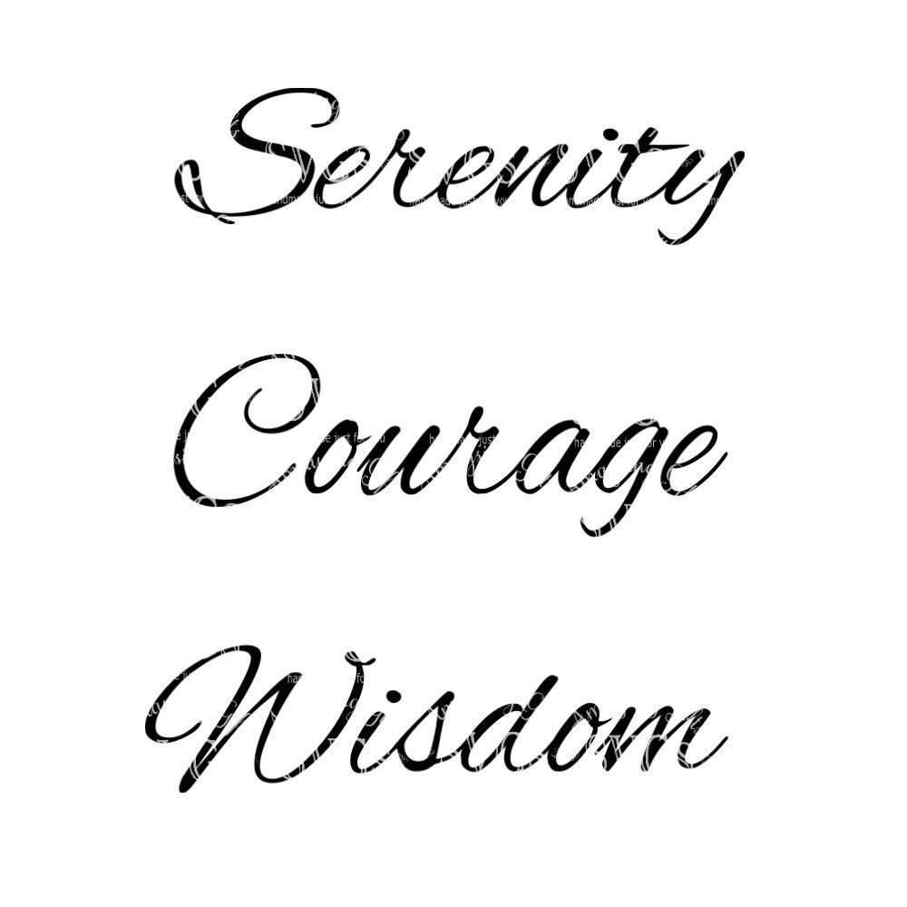 Serenity Courage Wisdom Tattoo