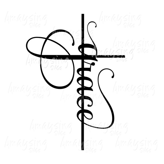 Grace Cross SVG Christian Cross Svg Christian Grace Cross | Etsy Canada
