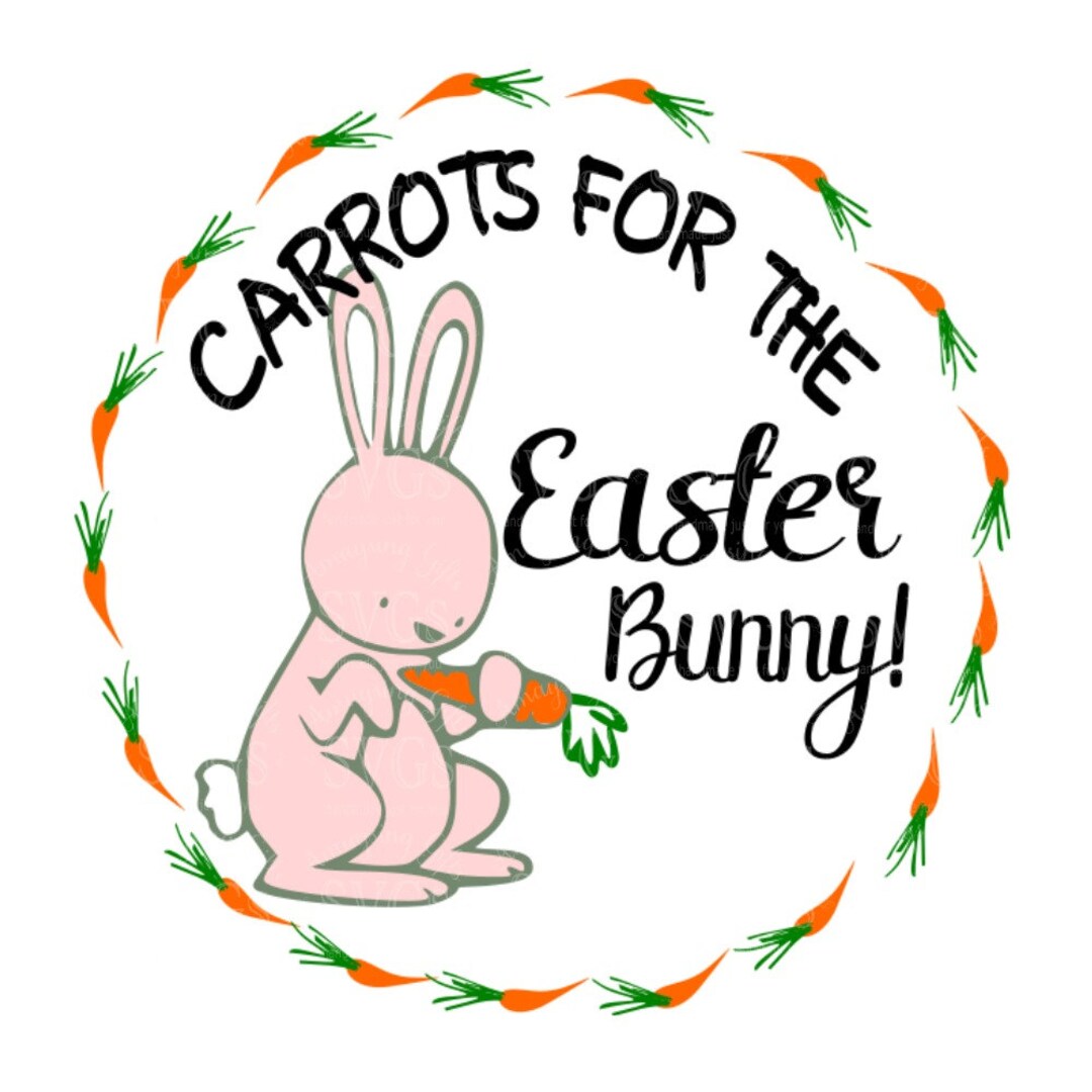 SVG - Carrots for the Easter Bunny - Easter - Easter Plate SVG - Easter ...