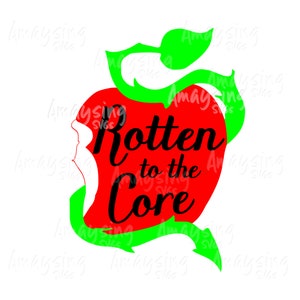 SVG Rotten to the Core Apple Core Svg Wicked Witch Svg Fairy Tale Apple ...