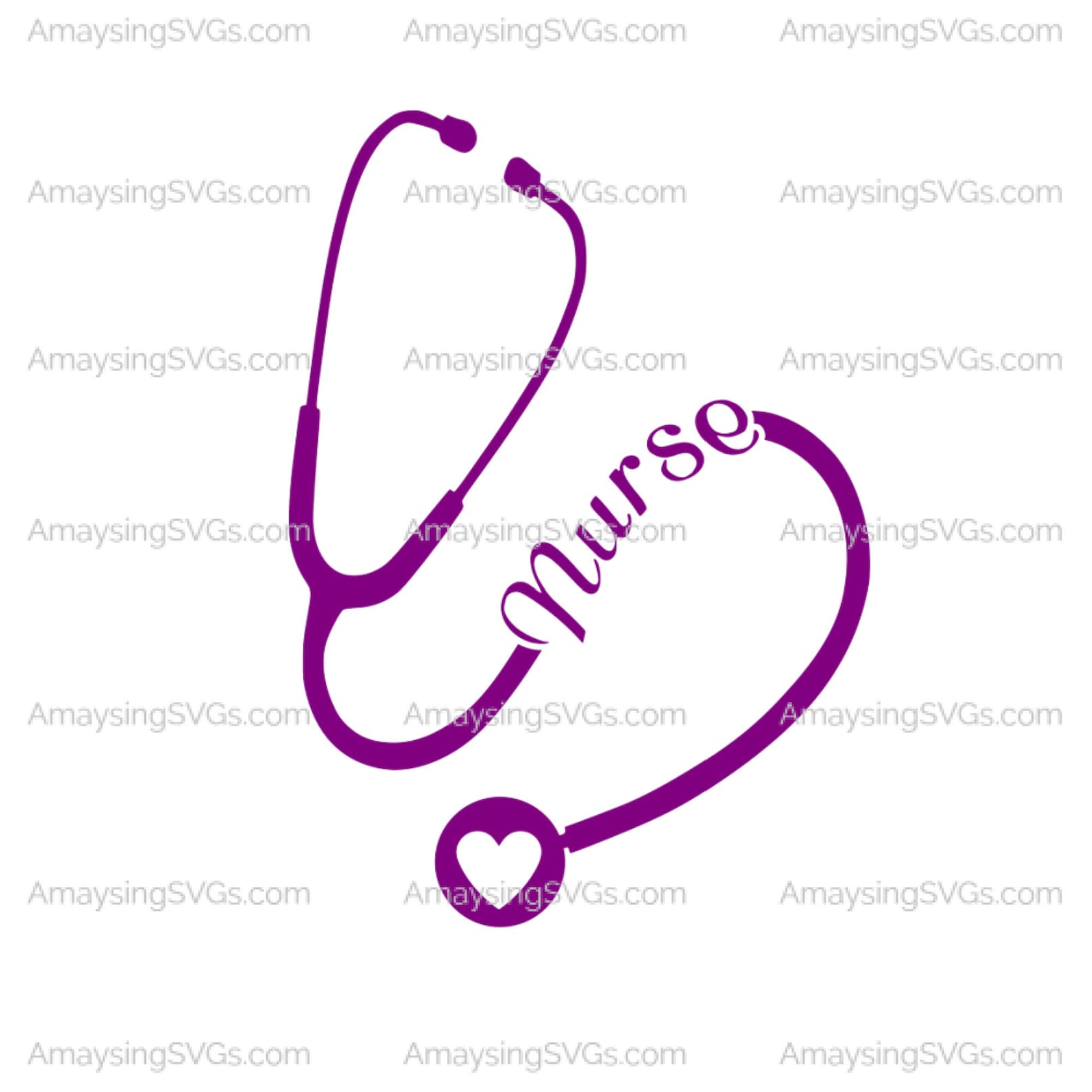 Nurse Stethoscope SVG Bundle RN Svg LPN Svg Lvn Svg Bsn - Etsy