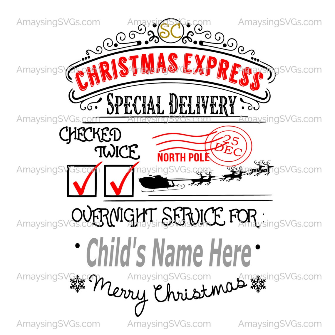 Christmas Express Santa Sack Svg Christmas Bag Svg Santa Sack - Etsy