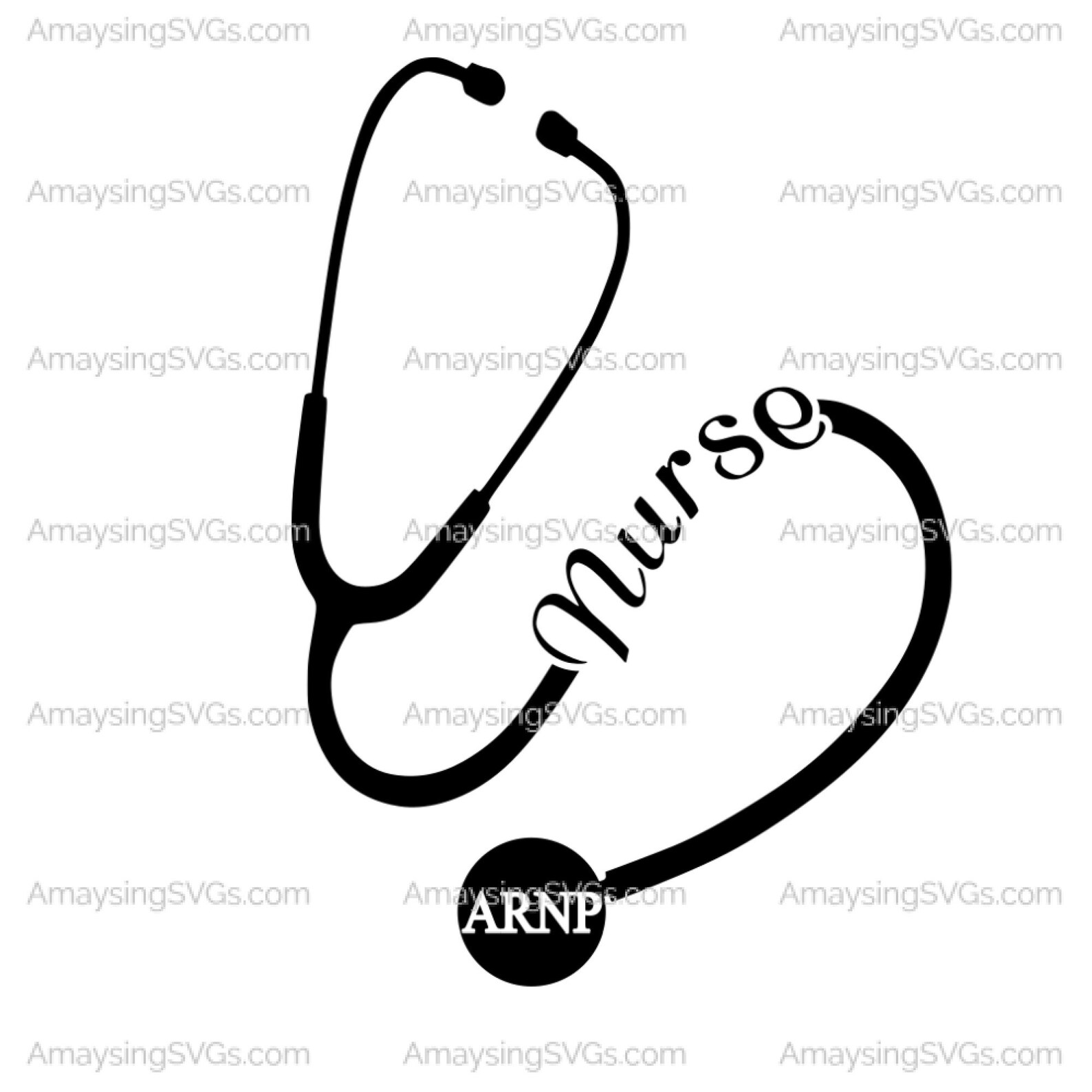Nurse Stethoscope SVG Bundle RN Svg LPN Svg Lvn Svg Bsn - Etsy