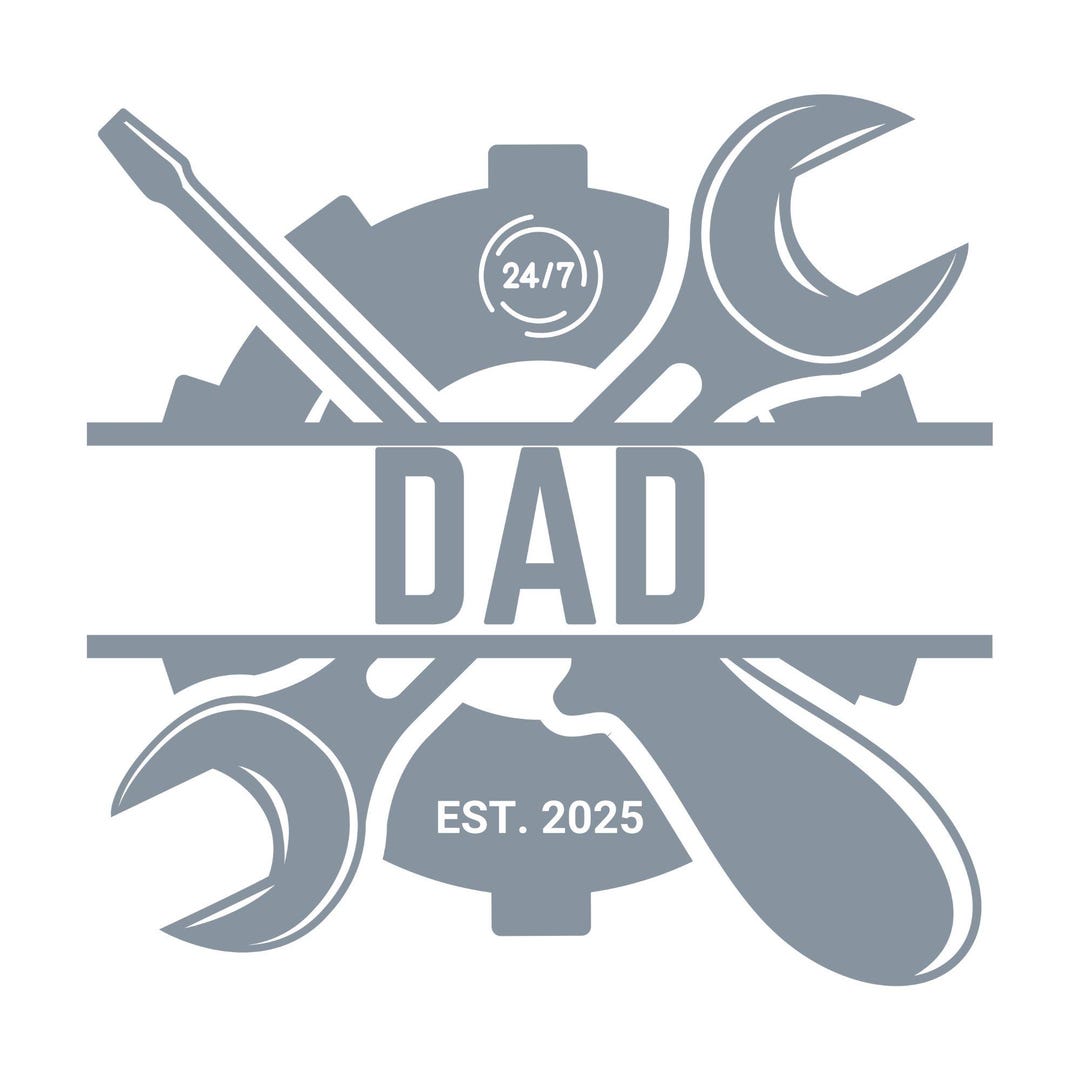 Mechanic Dad PNG, New Dad Est 2025 PNG, First Father’s Day PNG, Tool ...