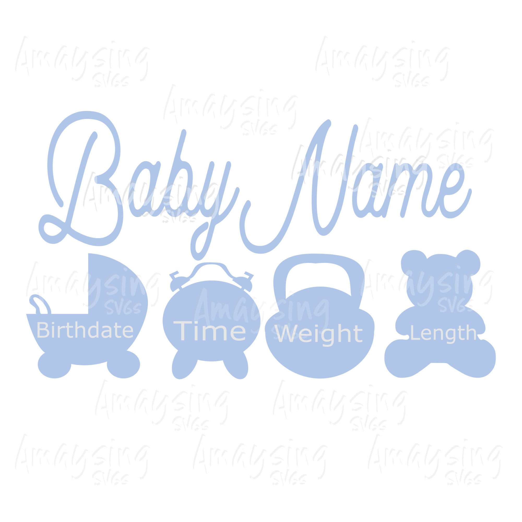 Baby Stats svg New Baby stats svg New Baby Stats icons svg | Etsy