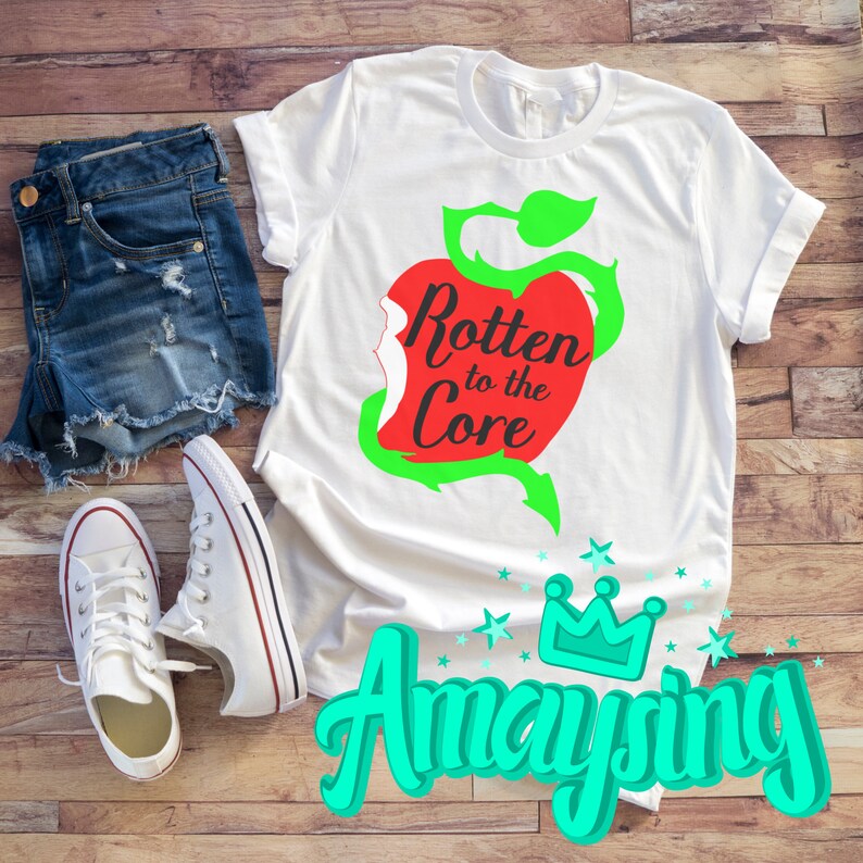 SVG Rotten to the Core Apple Core Svg Wicked Witch Svg Fairy | Etsy
