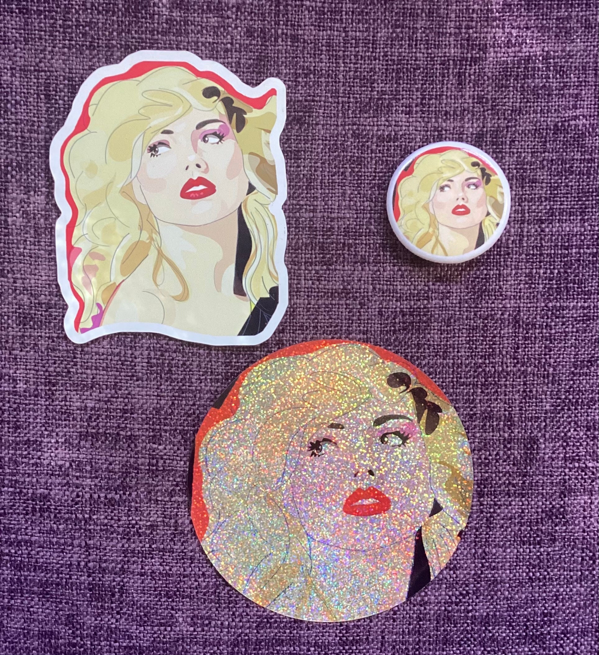 Debbie Harry Magnet, Button and Sticker Pack - Etsy