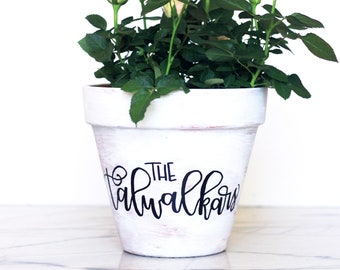 Personalized flower pot | Etsy