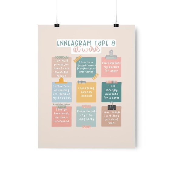 Enneagram Type 8 At Work Art Print | Enneagram Prints | Type 8 ...