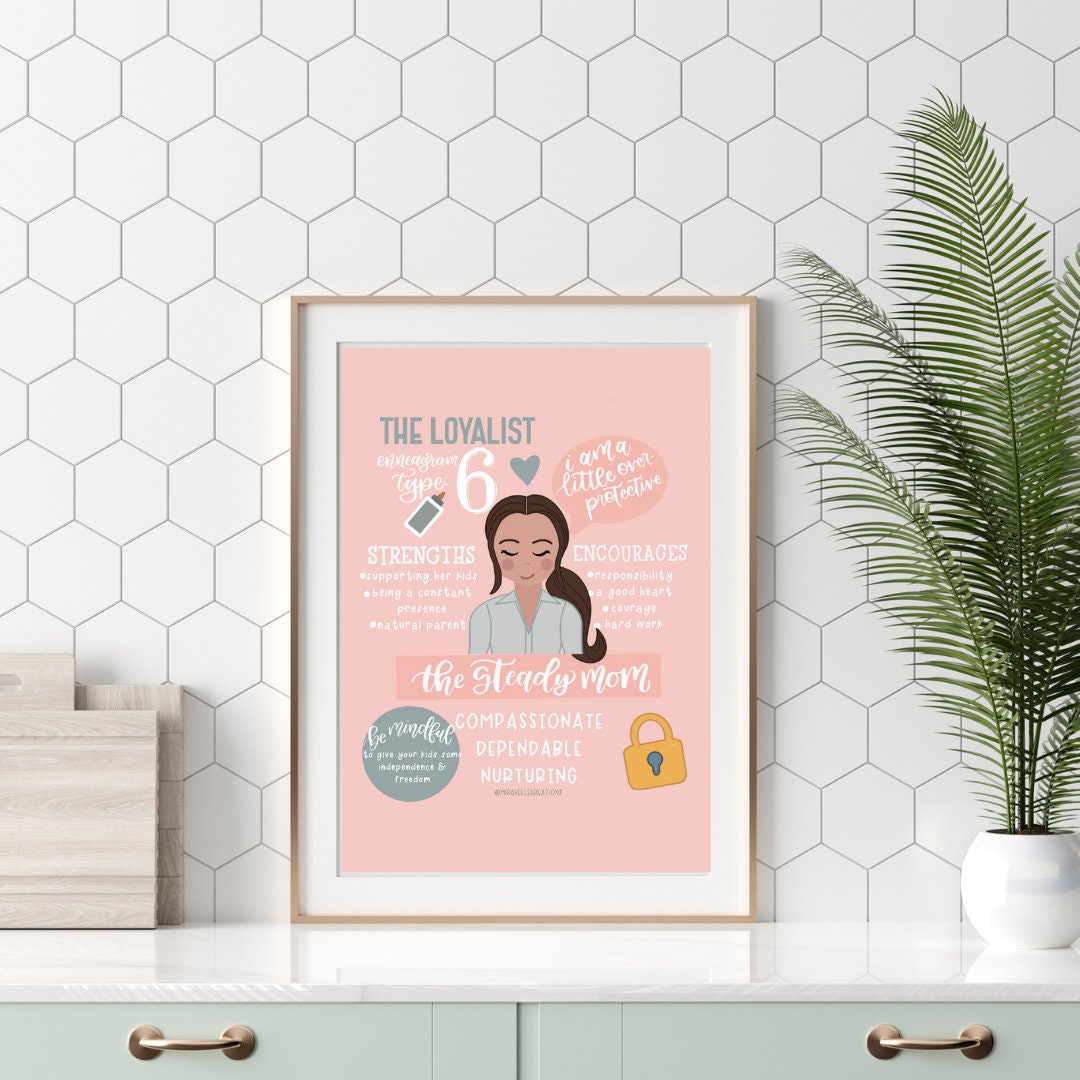 Enneagram Type 6 Mom Digital Art Print or Poster for Mother's Day ...