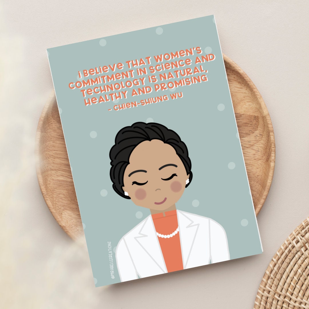 Chien-shiung Wu Art Print, Inspiring Women Poster, Women in Science ...